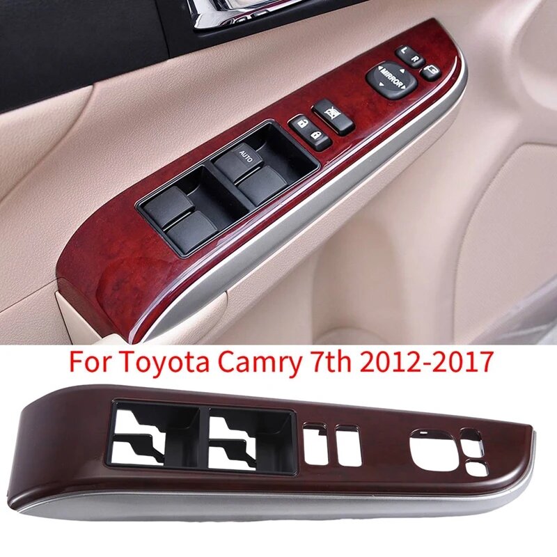 Панель переключателя стеклоподъемника 74232-06490-E0, отделочная панель для Toyota Camry 7, 2012-2017, 74232-06490-EO