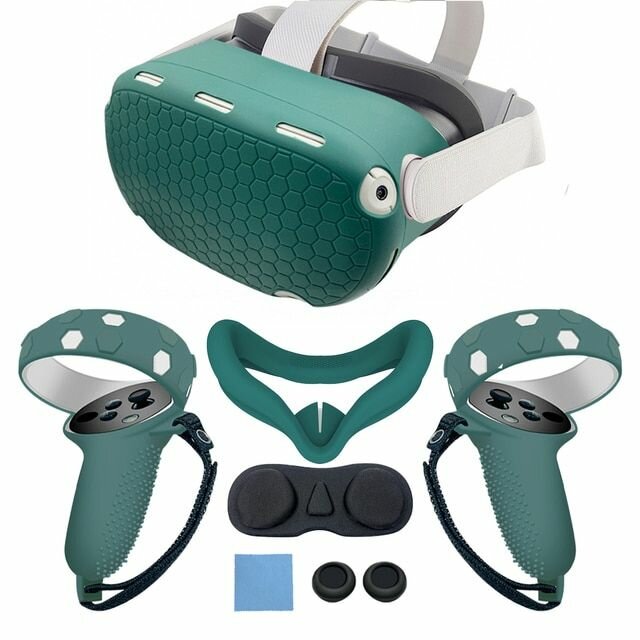 Набор аксессуаров 6 в 1 для Oculus Quest 2 (зеленый)