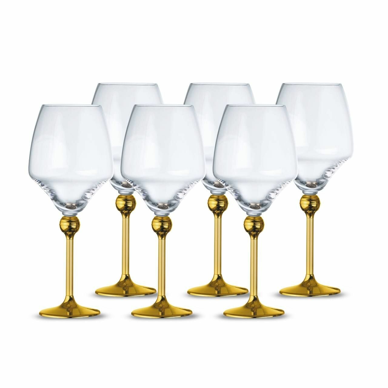 Бокалы с позолоченными ножками Magic Harmony для белого вина и напитков/ 6 штук от Zepter