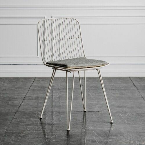 Скандинавский железный обеденный стул, дизайнерские обеденные стулья, современная минималистская мебель для дома