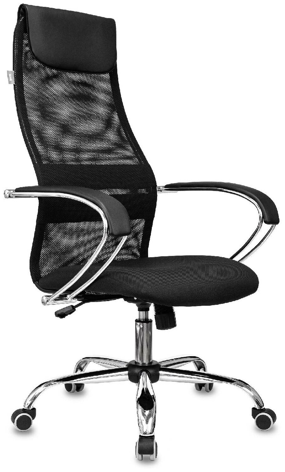 Кресло руководителя Бюрократ CH-607SL, обивка: сетка/ткань, цвет: черный Neo Black