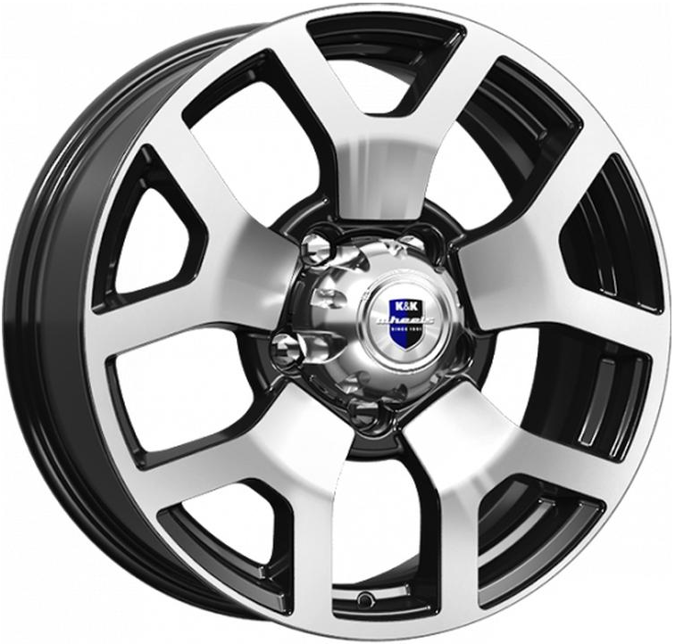 Диски легковые литые 7.0*18 5*139.7 et35 h108.5 КиК Намиб Алмаз черный(цвет)