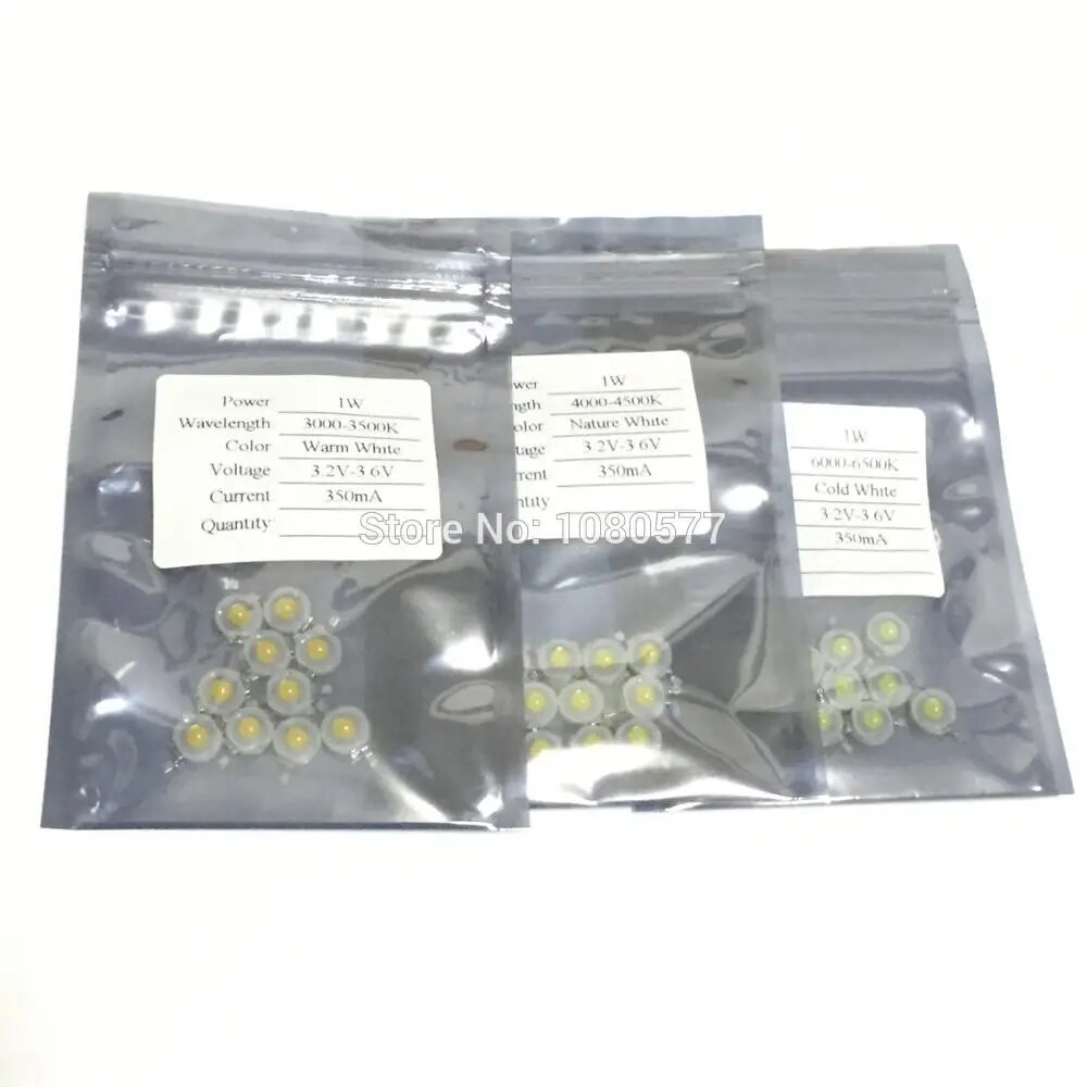 Светодиодные лампы 3W, 10PCS, Cold White 10000K