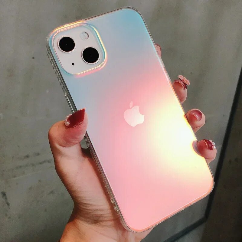 Чехол для iPhone 16 BianSeLong, градиент, противоударный