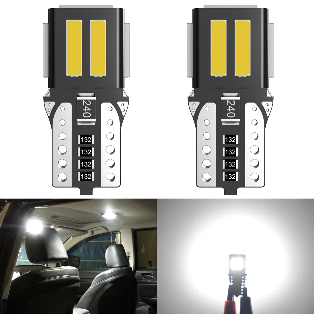 2 шт, светодиодные габаритные огни W5W T10 для Opel Astra j h g gtc Vectra c h Corsa d e White