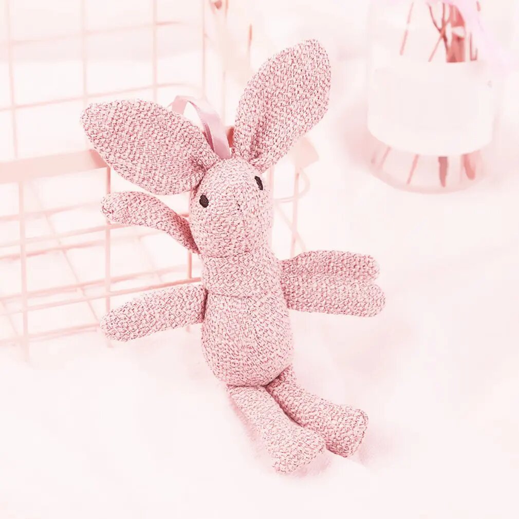 Розовый брелок-кролик Mini, мягкая игрушка