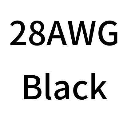 Медный провод UL2464 черный белый 10-ядерный 2Cores, 28AWG Black