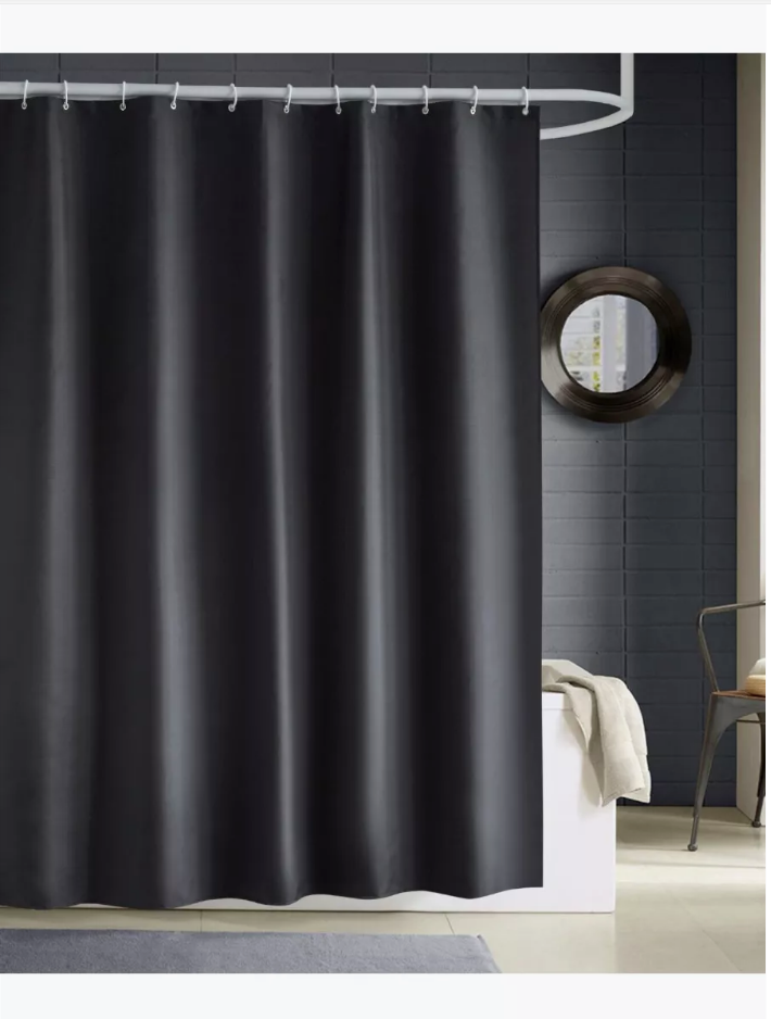 Штора для ванной Potato P8873, полиэстер, 180 x 180 см, кольца в комплекте