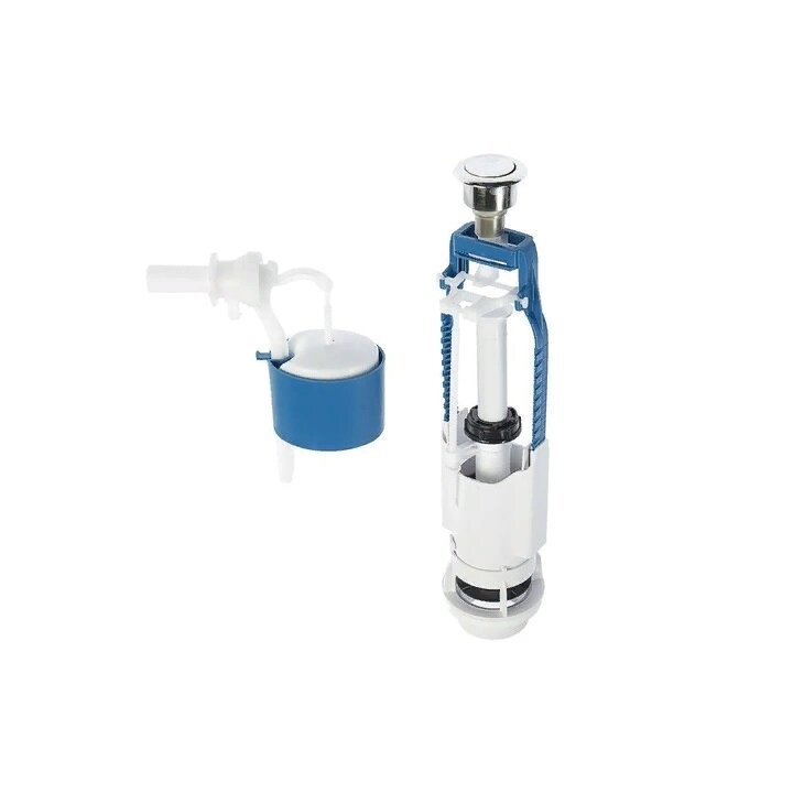 Арматура боковое подключение кнопка хром 1/реж универсал АБ 68/105.56 Уклад РБМ