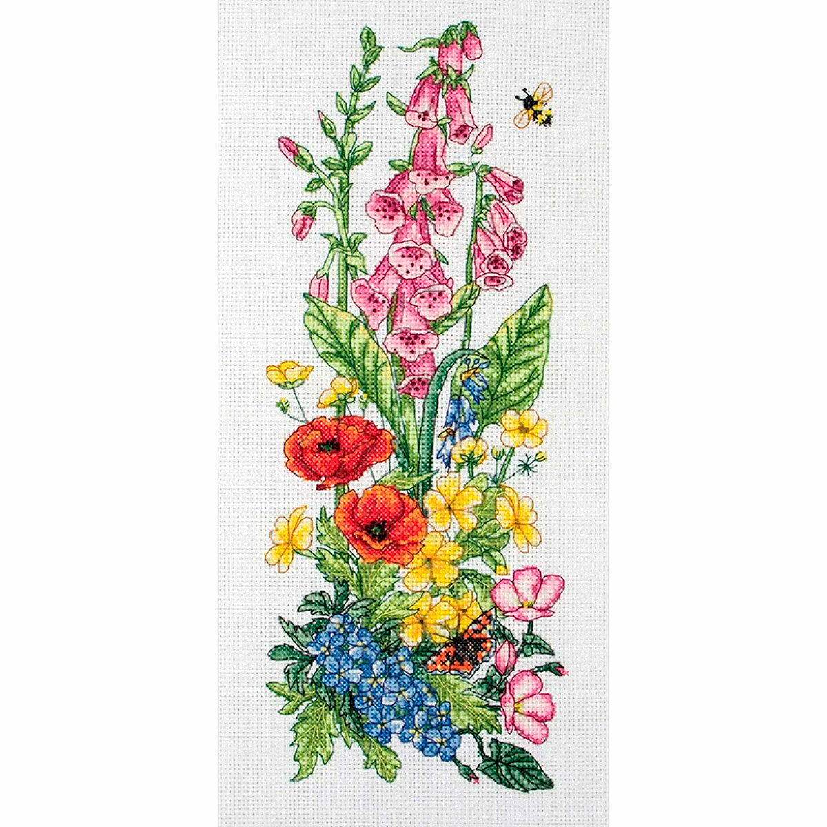 Набор для вышивания Anchor "Garden Floral" /Цветочный сад/ 314см, MEZ Венгрия, PCE971