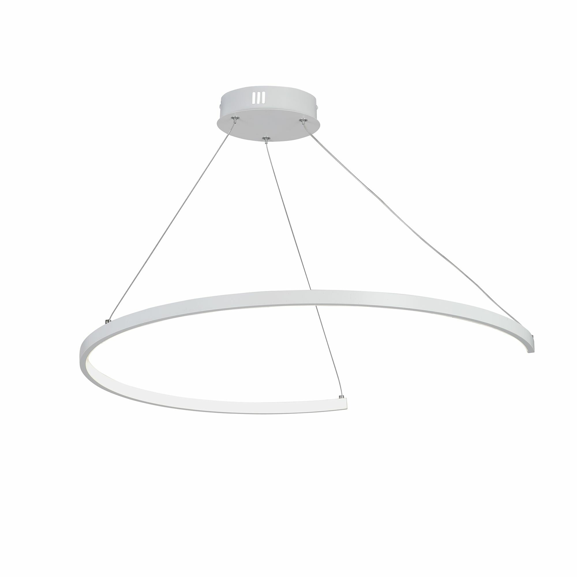 Люстра светодиодная Vitaluce V2706-0/1S, LED 35Вт, 4000К, 3460лм, 13м2, цвет белый матовый. %Распродажа!%