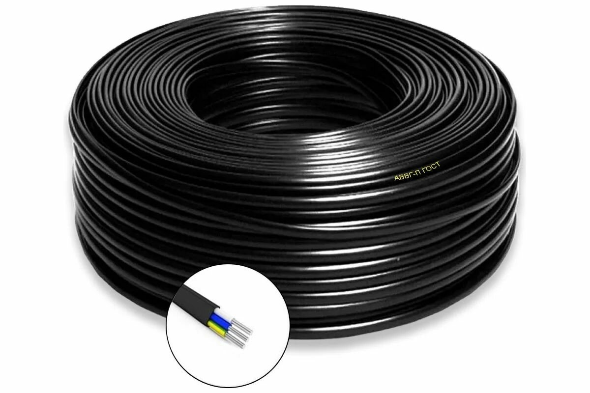 Силовой кабель проводник аввг-п 3x2.5 мм2, 1м OZ234198L1