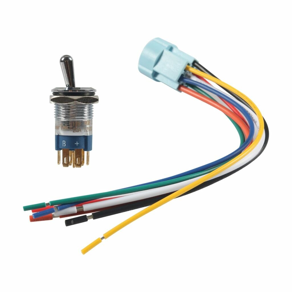 Автомобильный 7-контактный RGB трехцветный водонепроницаемый разъем для тумблера-1 упаковка