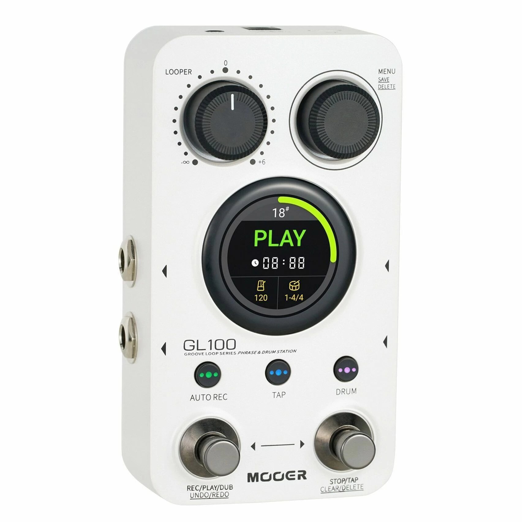 Педаль эффектов Mooer GL100, Looper с драм-машиной и touch экраном — фото 1