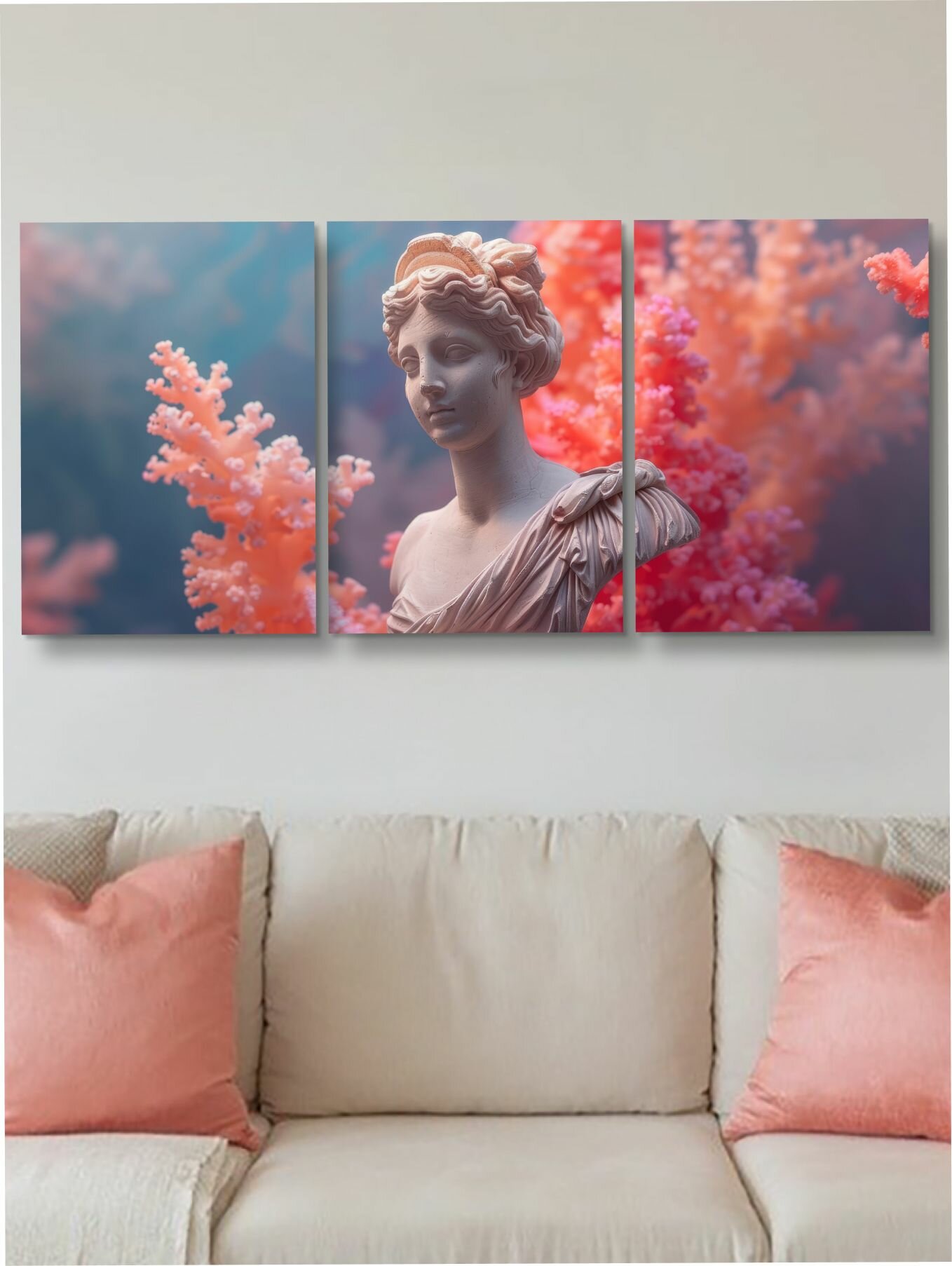 Картина Владычица тумана модульная 50x70см 3шт.