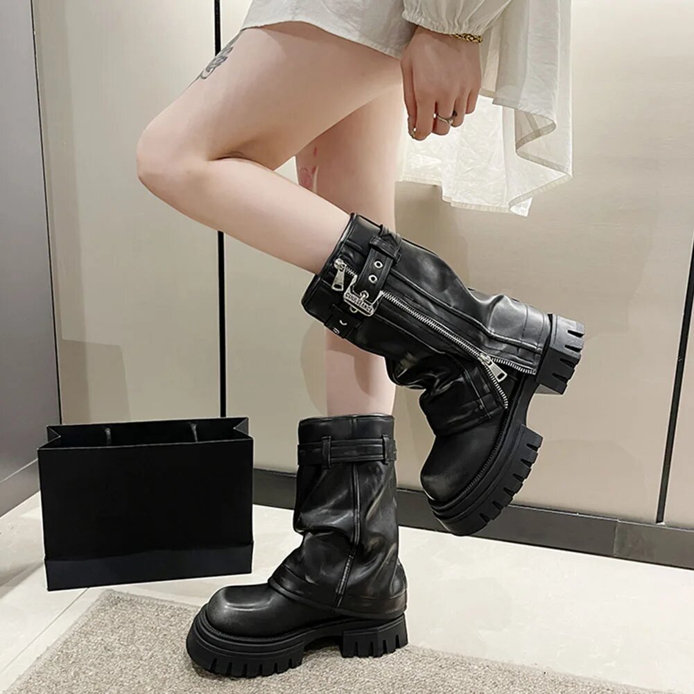 Ботинки берцы MOOCIE Funkette Platform Boots — фото 1
