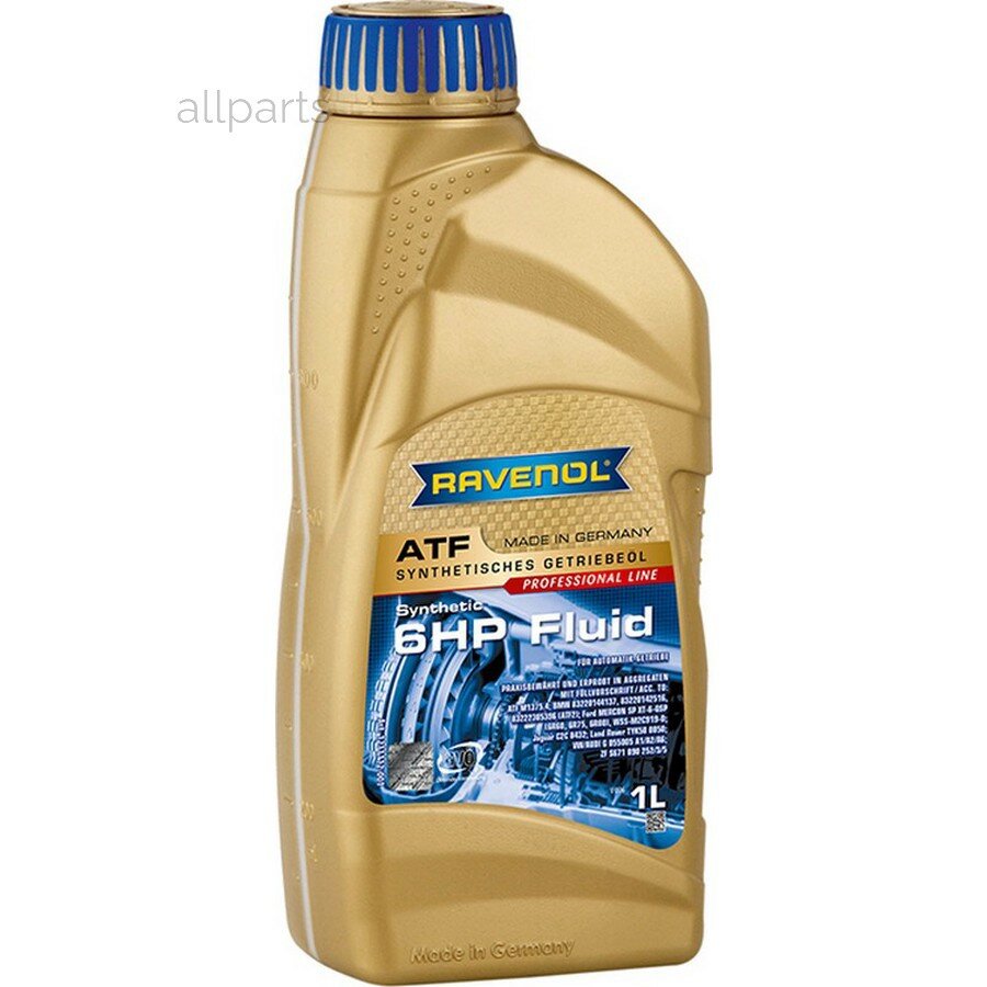 RAVENOL 1211112-001 Масло трансмиссионное АКПП RAVENOL ATF 6HP Fluid 1 л 1211112-001