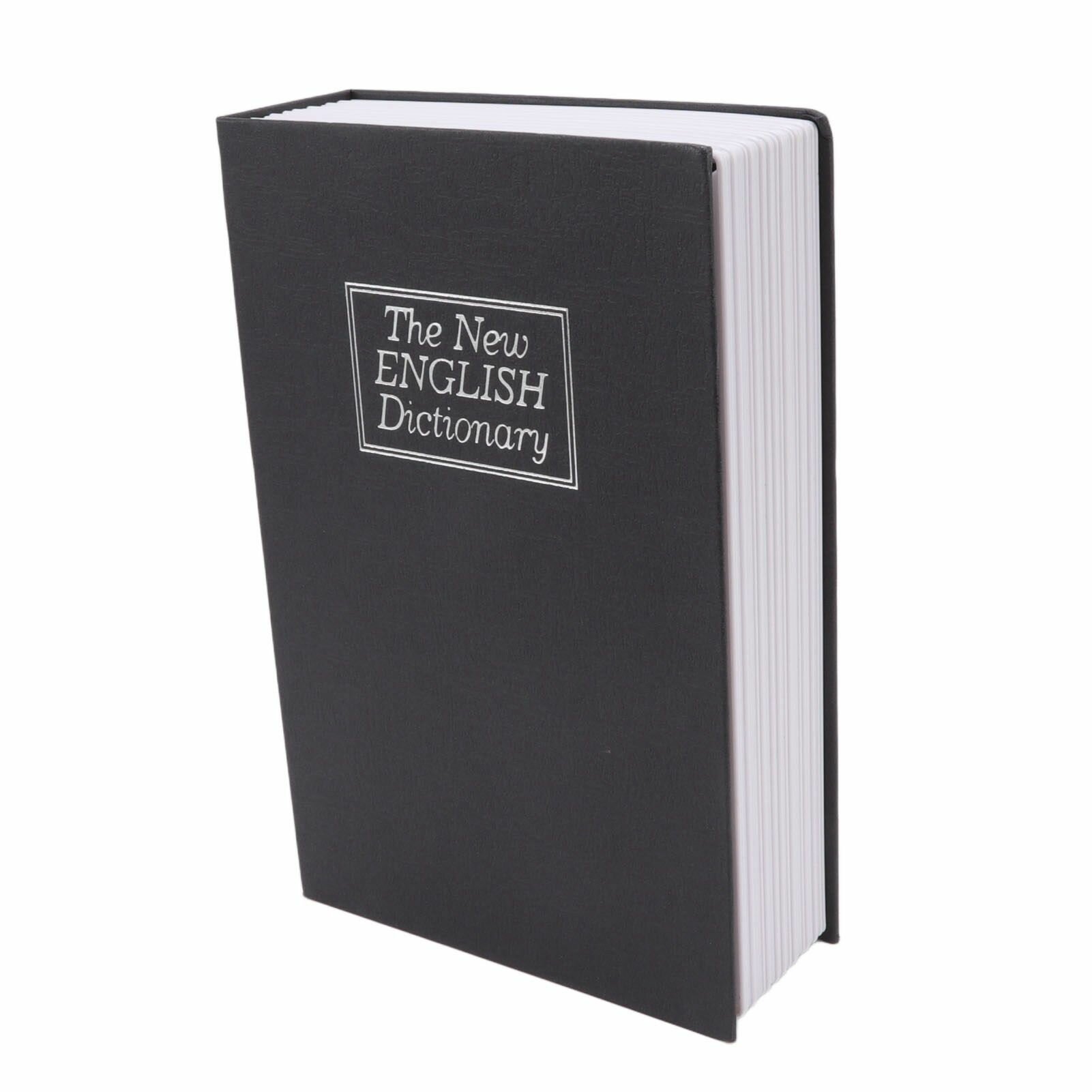 Копилка-словарь в виде книги с кодовым замком для хранения денег, черная, подарок на день рождения для детей