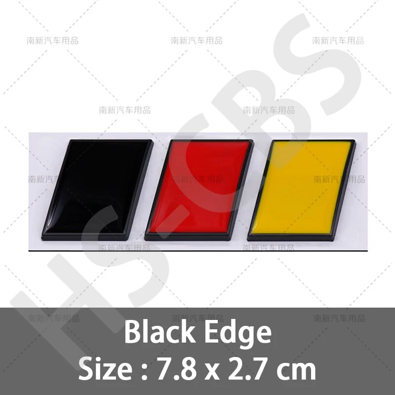 3D металлический трехцветный национальный флаг, логотип, значок кузова, боковая дверь, крыло, задний багажник, эмблема для Audi Bmw Mercedes Benz FIAT VW