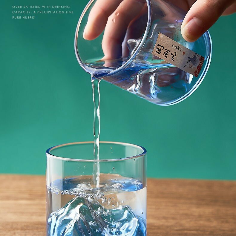 Бокал «Снежная гора», красочный бокал для вина с изображением горы Фудзи, бокал «Виски-гора», бокал с видом на горы, изделия из стекла ручной работы.