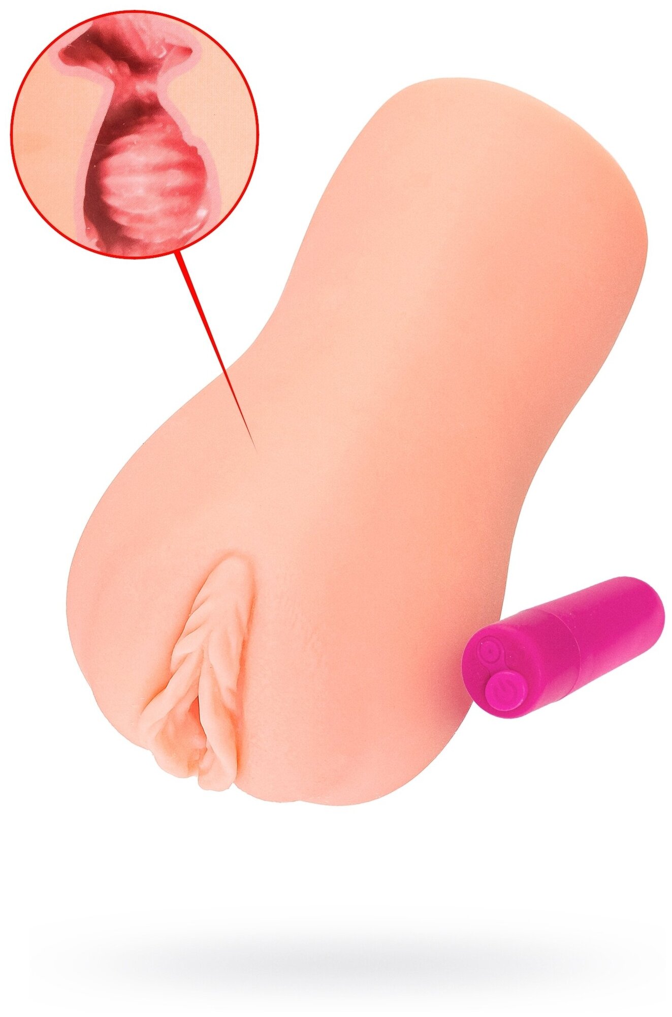 Мастурбатор Kokos Emily OnaHole Auto с вибрацией - 10 режимов (19 см)