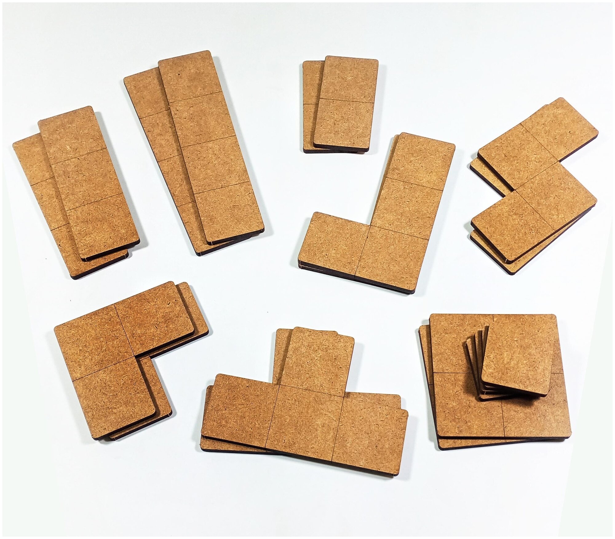 Набор мультитайлов Тетрис для разработки настольных игр / тайлы для гейм дизайна