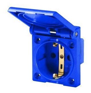 Розетка скрыт. уст. 16А 250В 2P+E IP54, DKC DIS5702061 (1 шт.)