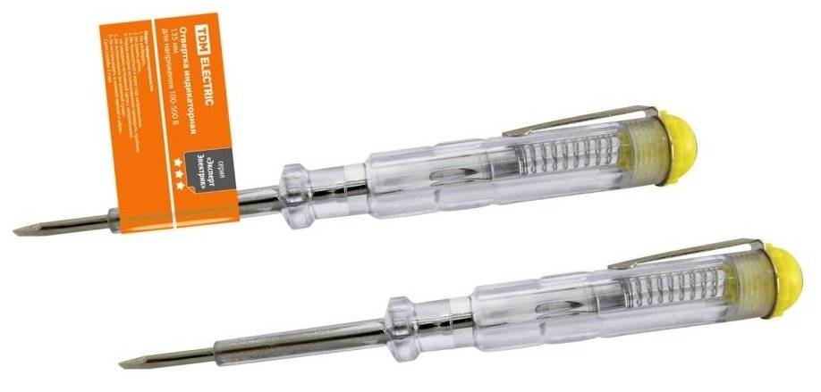 Отвертка-пробник (индикатор) 135 мм, 100-500В "ЭкспертЭлектрик" TDM SQ1015-0001 (Артикул: 4100004282)