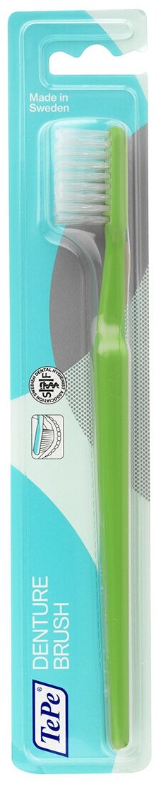 Зубная щетка TePe Denture для зубных протезов (Яблочно-зеленый)