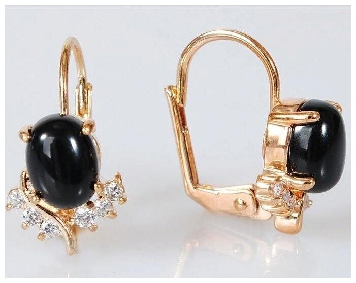 Серьги, оникс