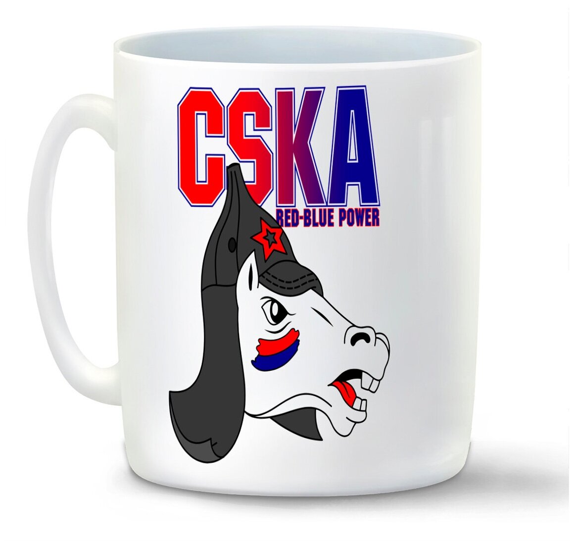 Кружка белая CoolPodarok ЦСКА