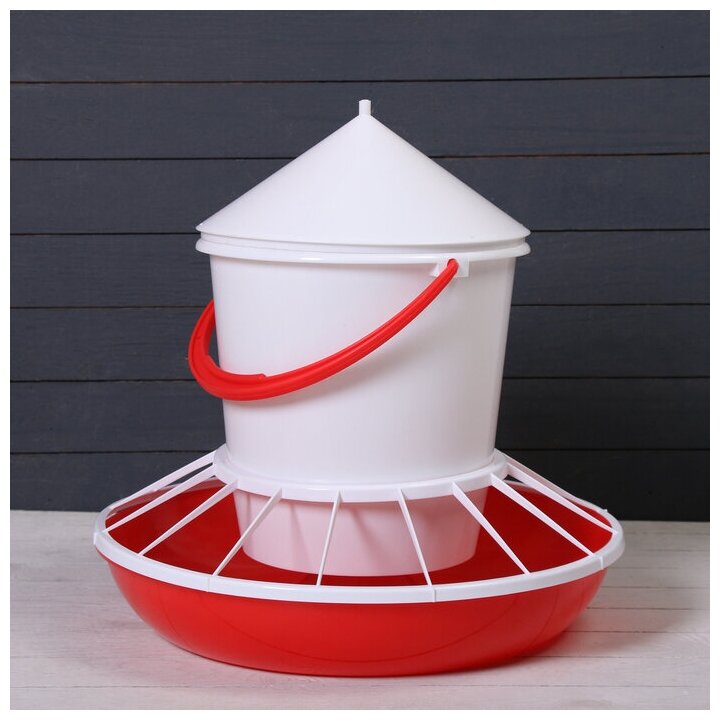 Кормушка бункерная для домашней птицы на 12 кг