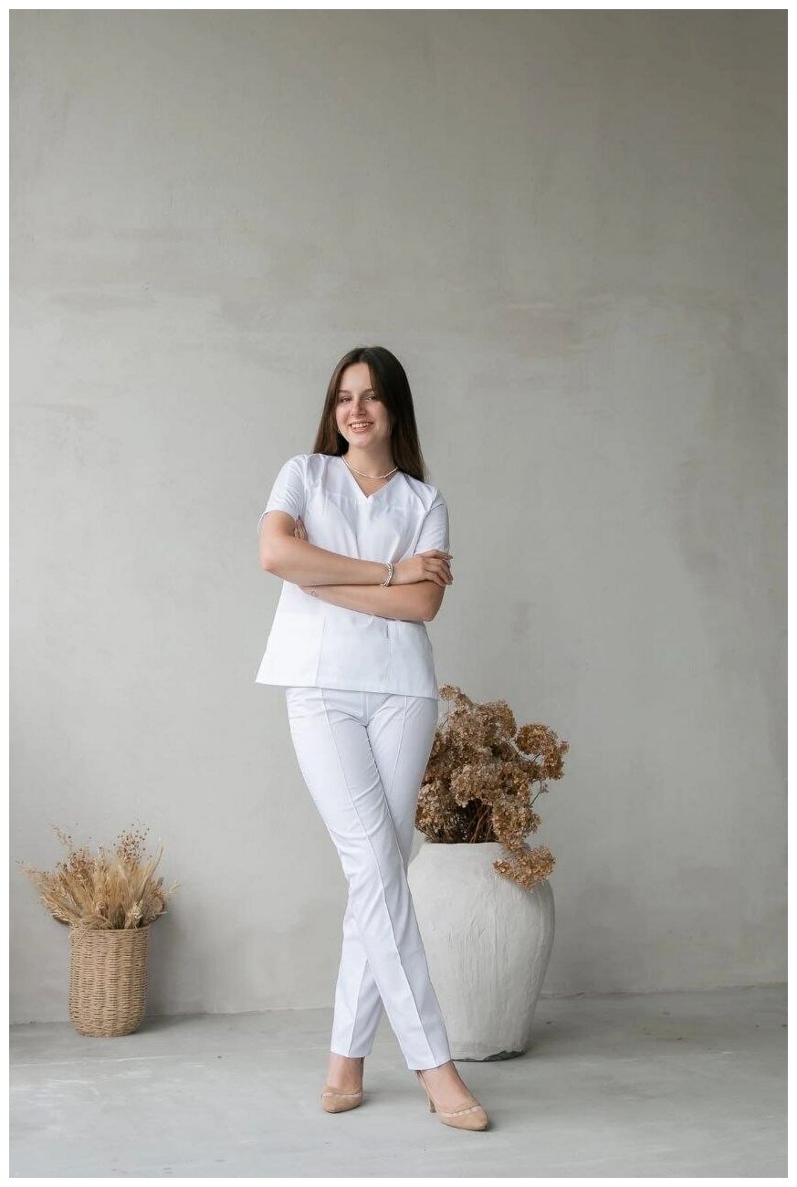 Костюм Амина(белый)медицинский