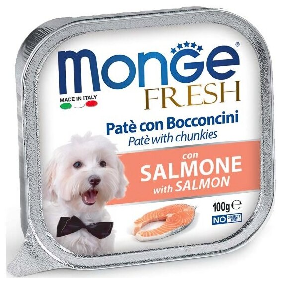 Корм влажный для собак Monge Dog Fresh лосось 100г