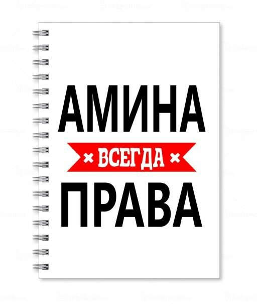Тетрадь MIGOM принт А5 Амина всегда права