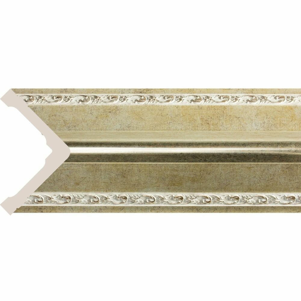 Багет Cosca Угол 50 Античная Платина 142-553 Д2400хШ50хТ50 мм / Коска.*