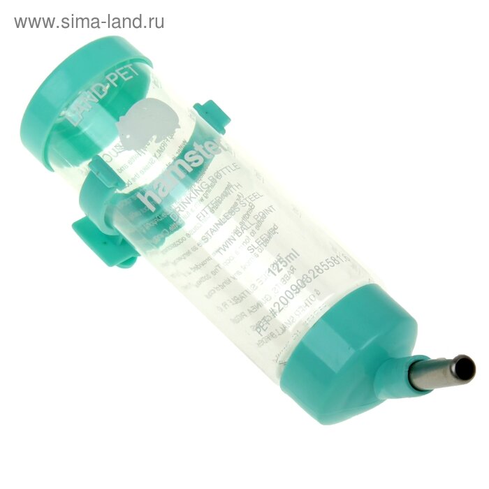 Поилка для грызунов 125 мл, 12,5 Х 4,5 см, микс цветов, 839987