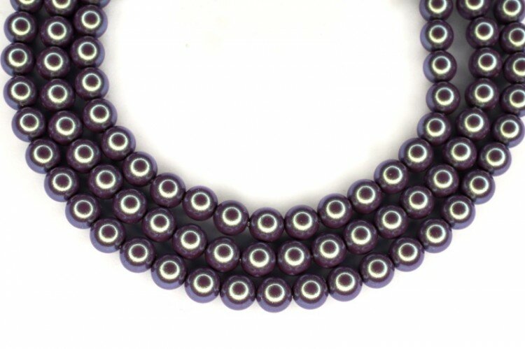 Жемчуг Preciosa Maxima, цвет pearlescent violet, 6мм, 704-051, 10шт
