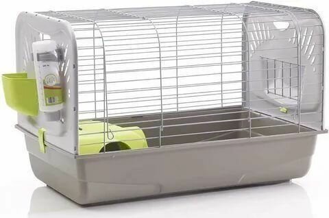 Savic Клетка для грызунов Caesar 2 Deluxe Knock-Down, серебристая, 80 см х 50 см х 51 см/