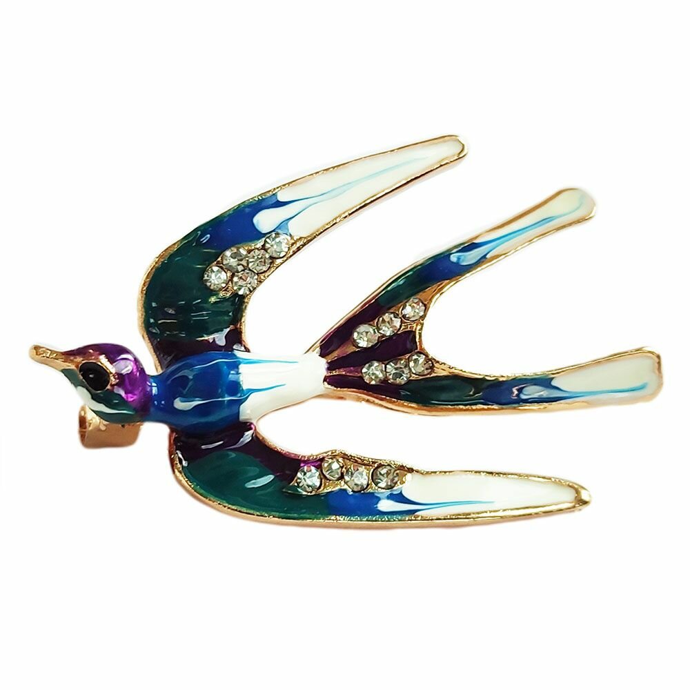 Брошь, стразы