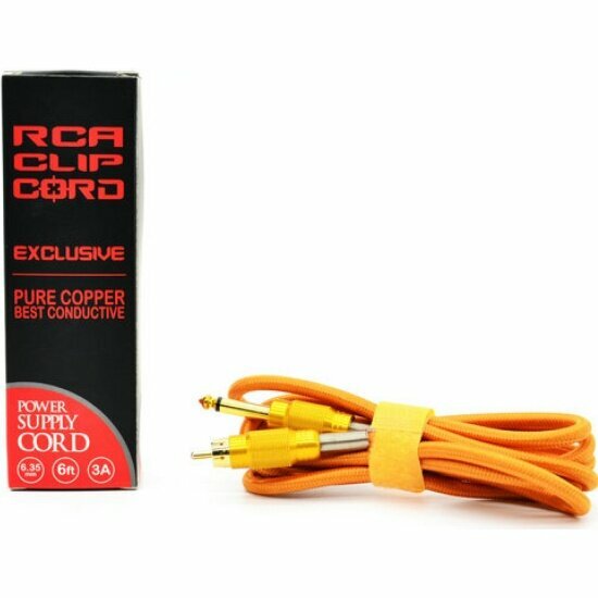 Клип-корд Ava Tattoo для тату-машинки AVA CLC042-5 Yellow 3A, 1,8 м