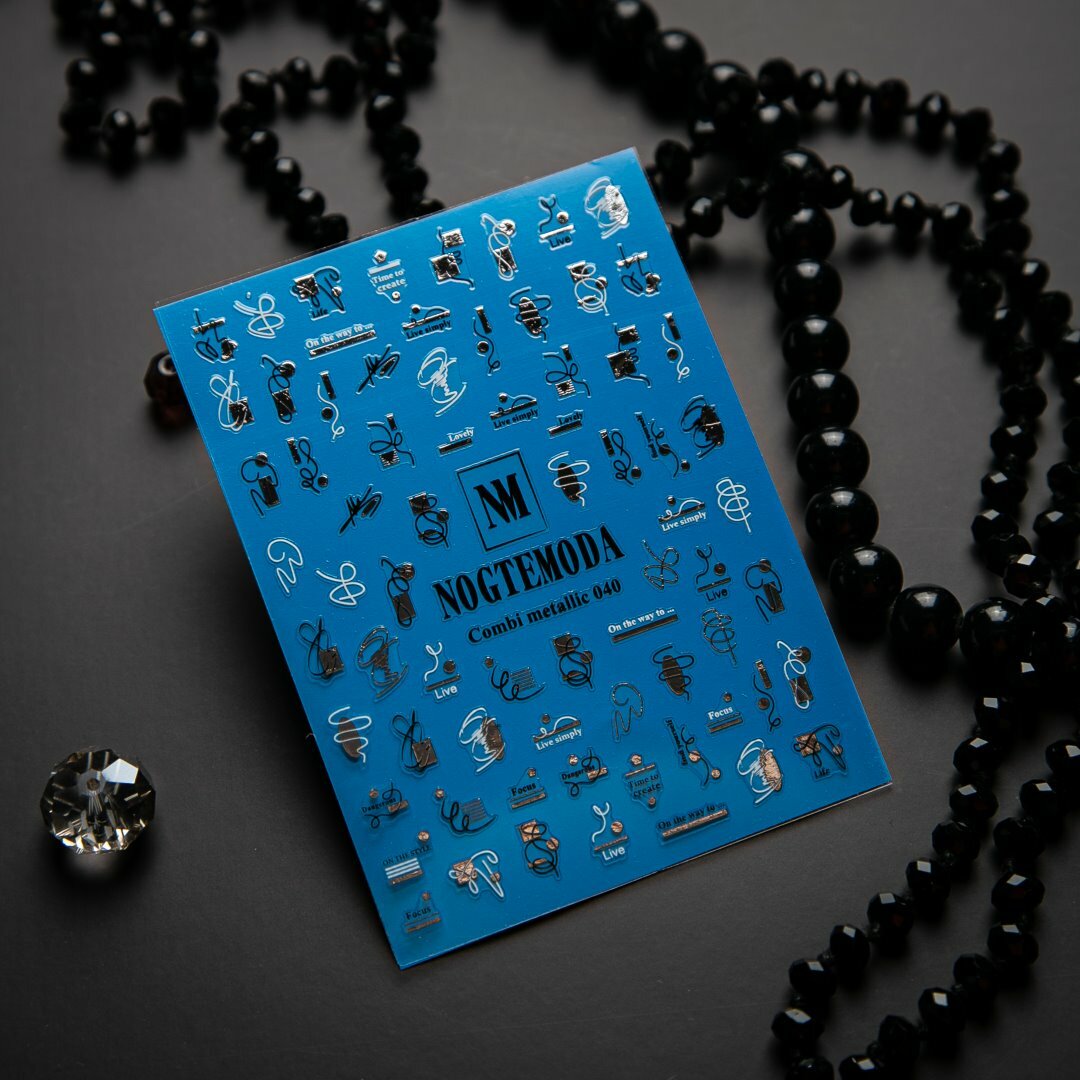 Наклейки Combi Metallic NogteModa №040