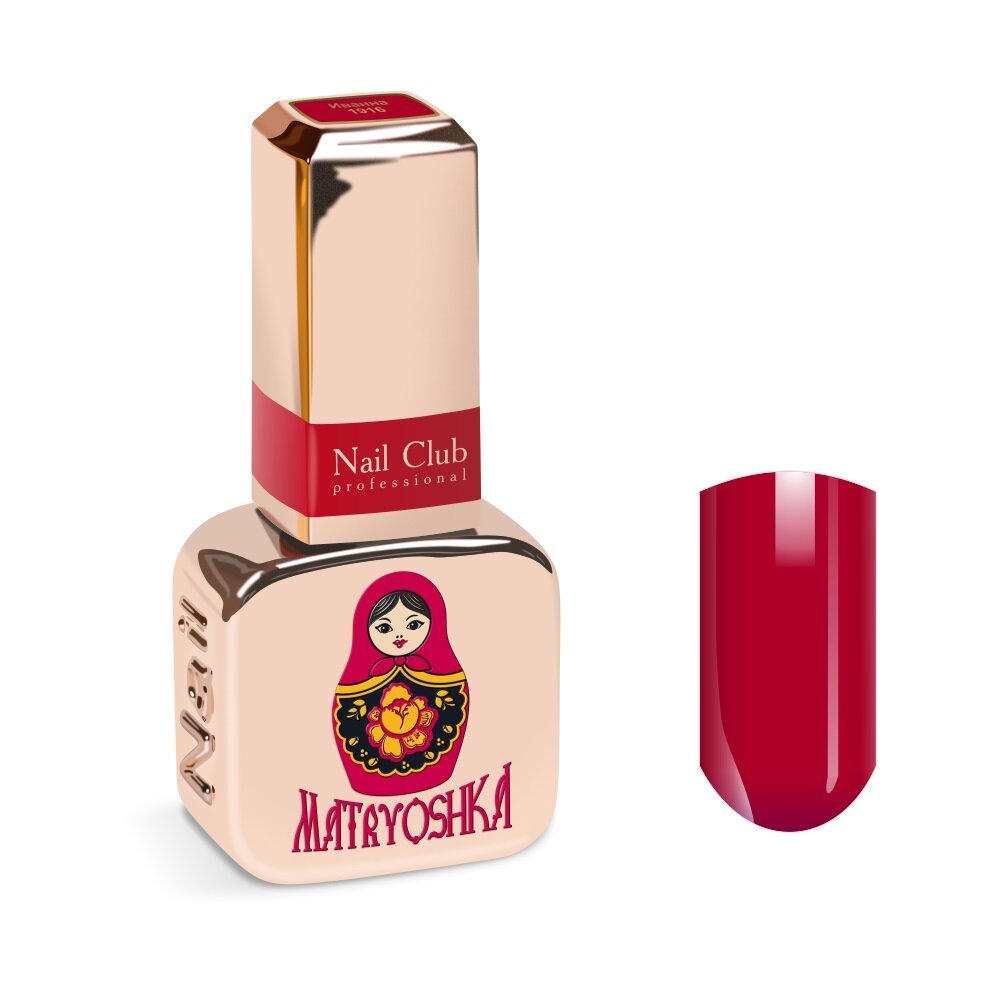 Nail Club professional Гель-лак коллекция Matryoshka, оттенок 1916 Ivanna Иванна, 13 мл.