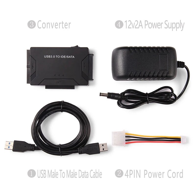 UTHAI E01 USB 3.0 адаптер для HDD/SSD, EU Adapter — фото 1