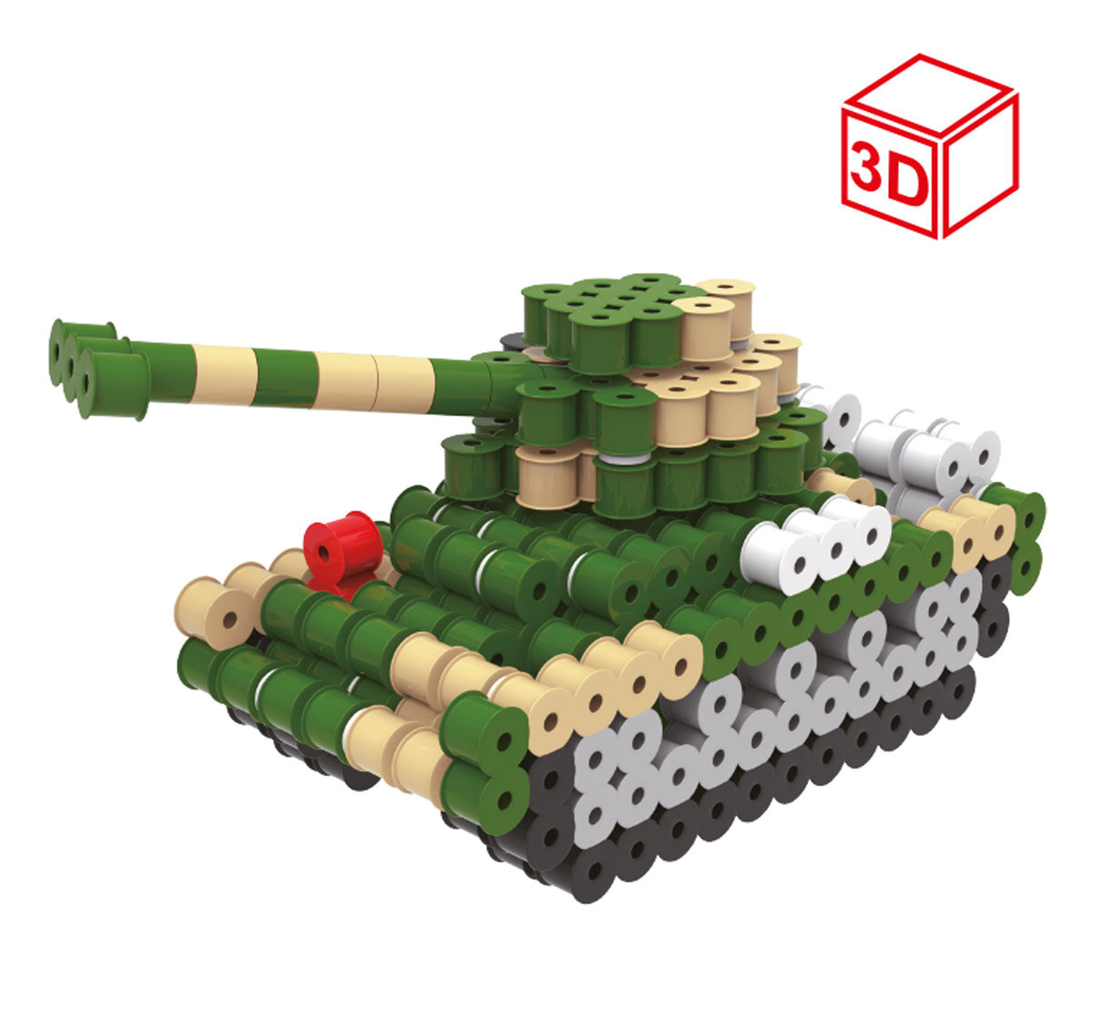 Hobbius TLS-02-KX97 Термомозаика №08 Танк 3D конструктор моделирования техники и сборки