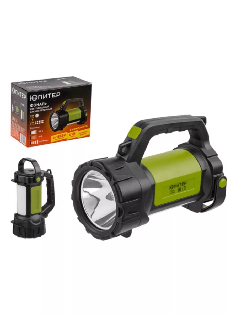 Юпитер Фонарь светодиодный аккумуляторный JP1051