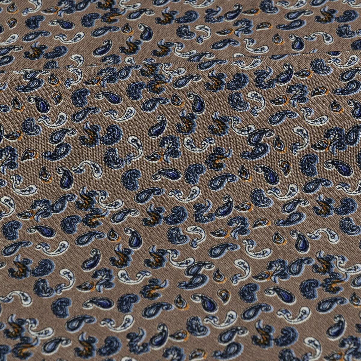 Вискоза 100%, сине-коричневый принт, 1,4х2м