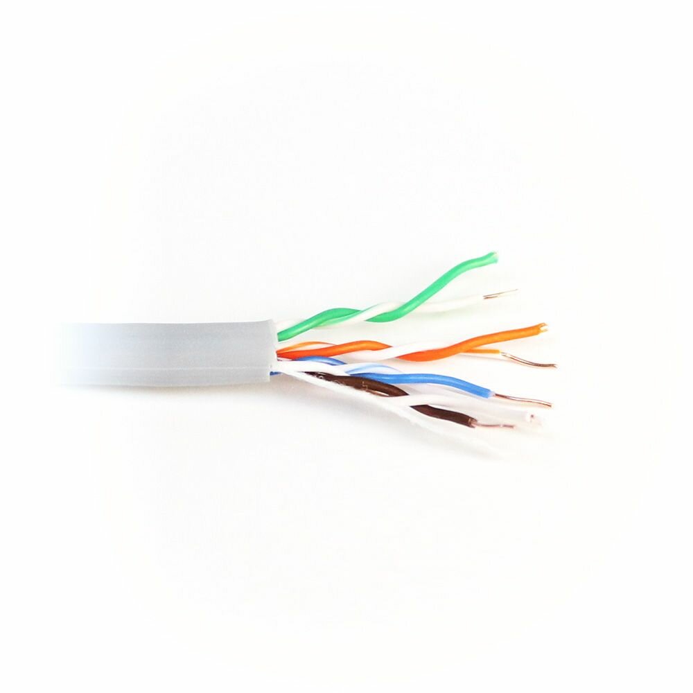 Витая пара e2e4 UTP кат.5e 4 пары CU 100м. серый (OT-UTP04CU-5e-100-TK)