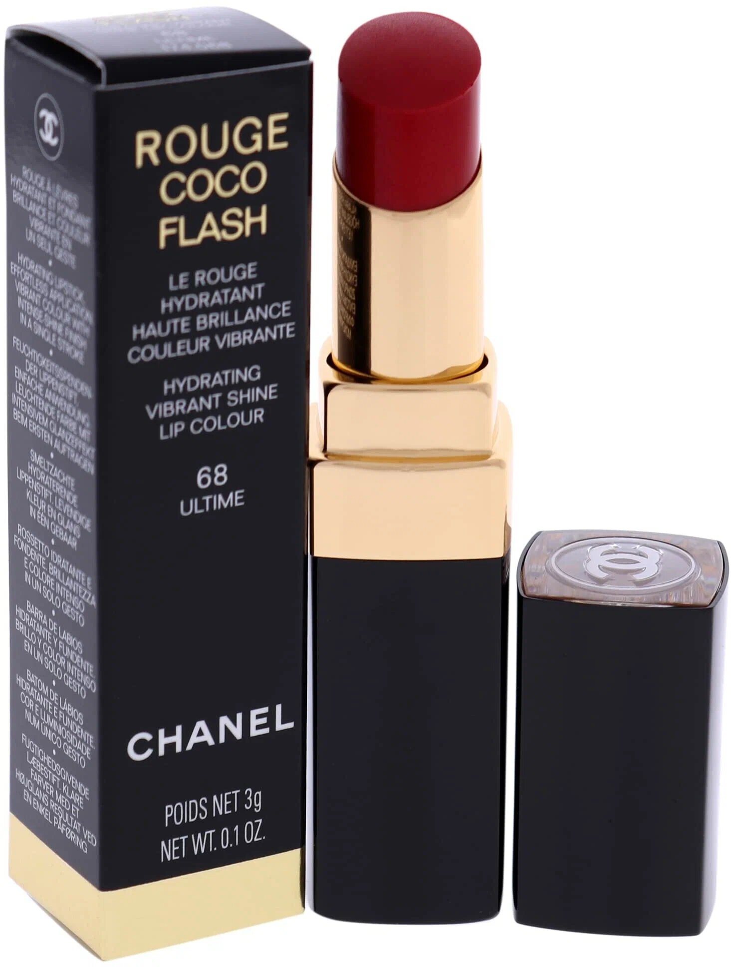 Chanel 68 ULTIME Rouge Coco Flash Увлажняющая губная помада