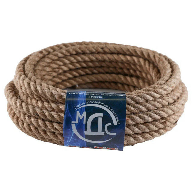 Канат крученый 10мм 20м джут